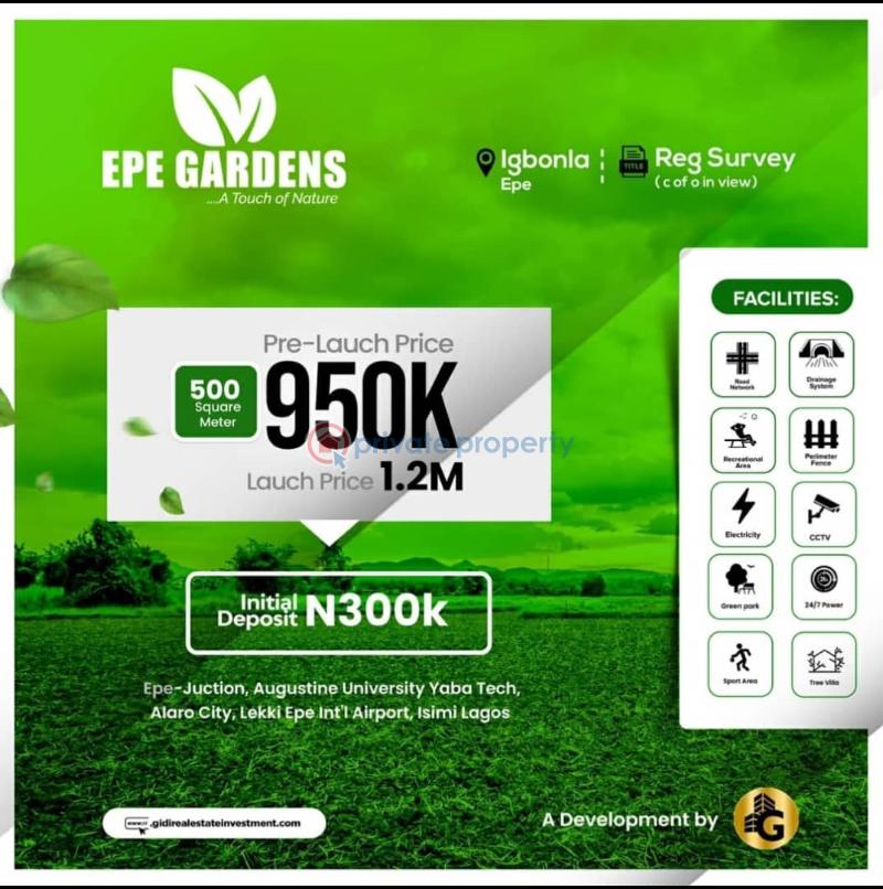 For sale: Land Epe Lagos (PID: 0PAKBA) | Private Property Nigeria