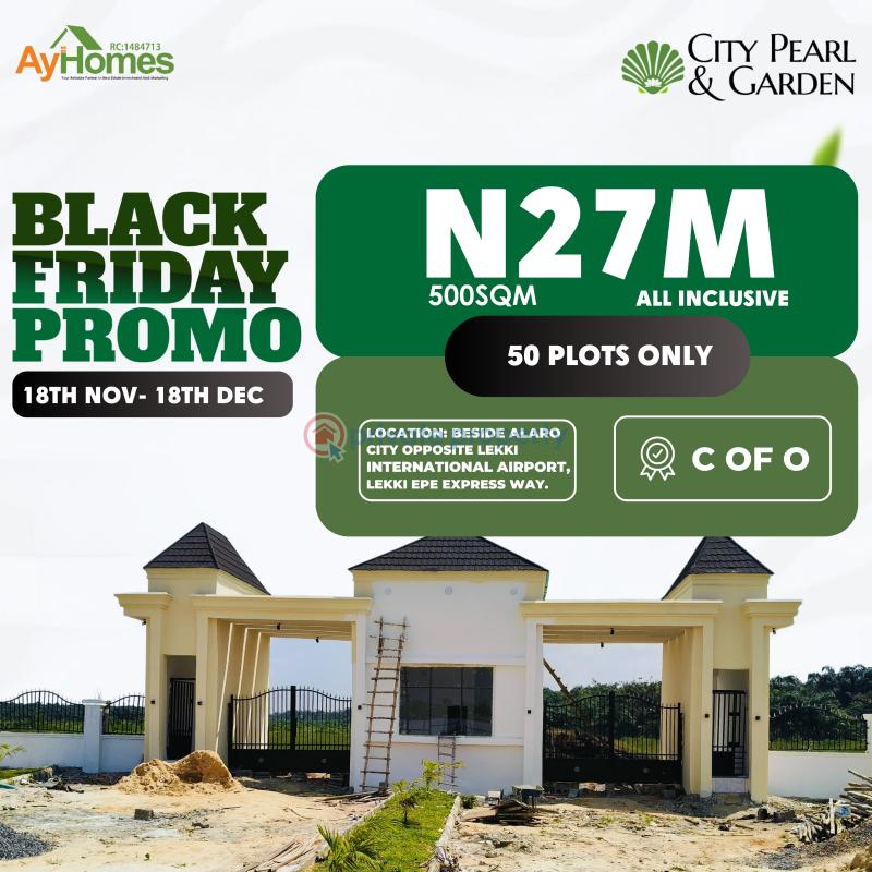 For sale: Residential Land City Pearl And Gardens Estate Along Lekki ...