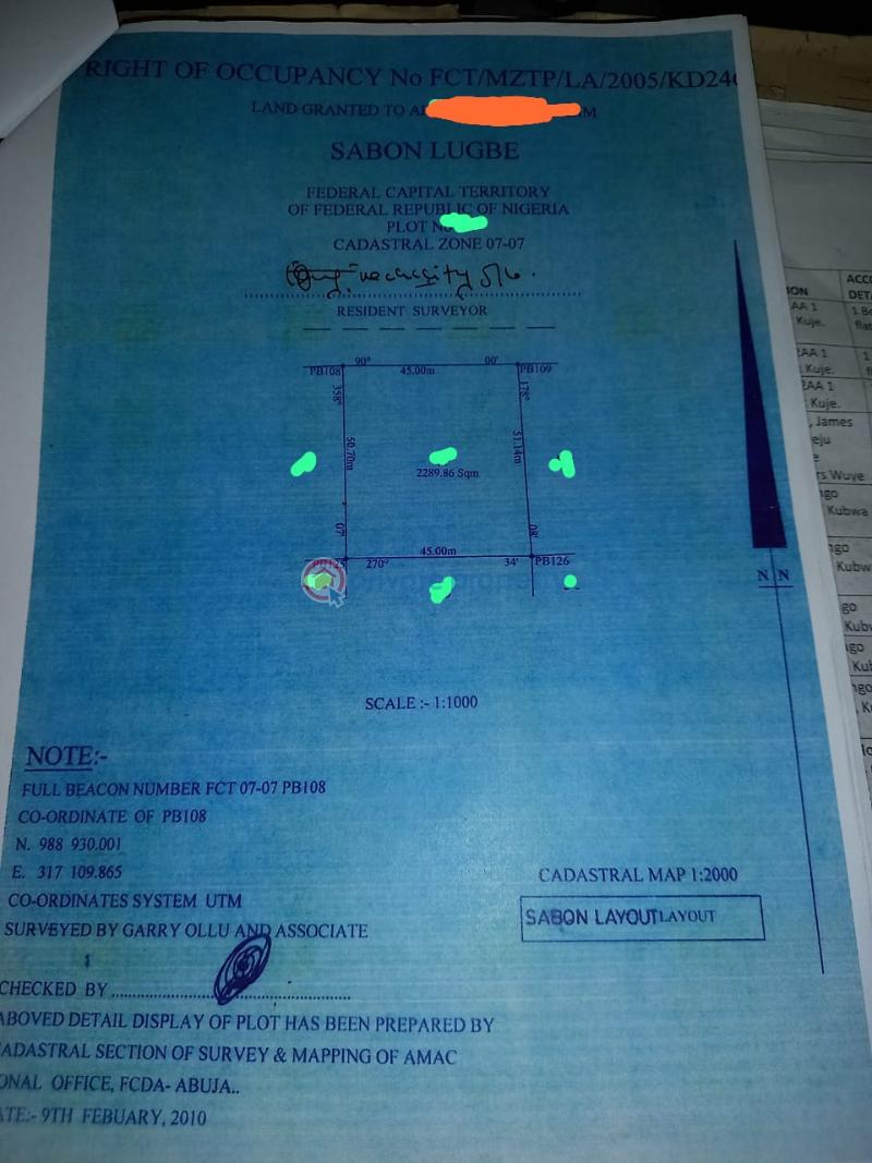For sale: Land Lugbe Airport Road Lugbe Abuja Phase 4 (PID: 2PABBE ...